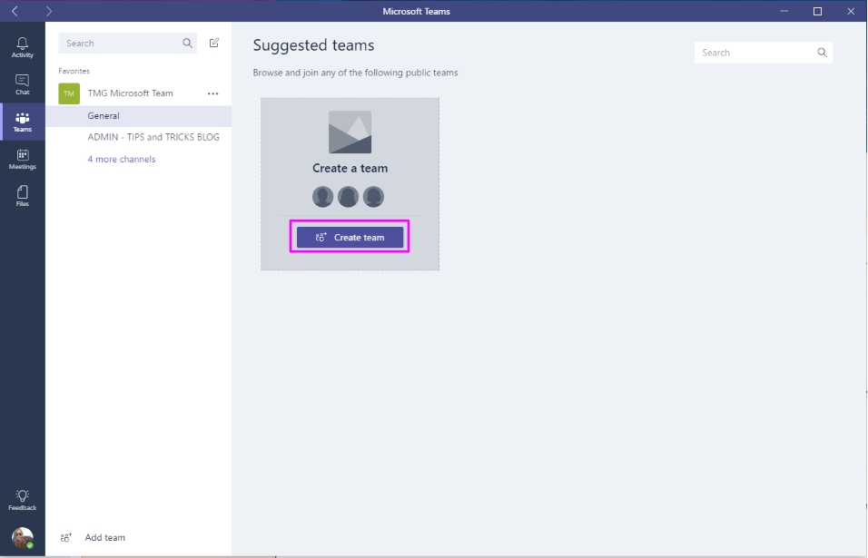 Microsoft Teams Create And Manage A Team The Marks Group Small 