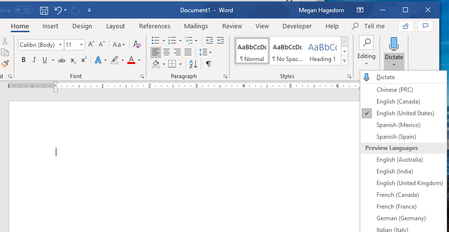 Office 365 Use Dictation In Word And PowerPoint The Marks Group 