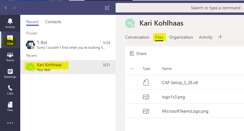 Office 365 Search For A File In Chat In Microsoft Teams The Marks 