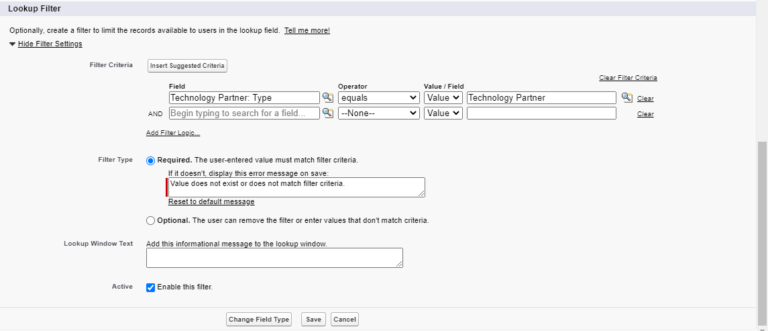 Salesforce Lookup fields with a Filter - The Marks Group | Small Business Consulting | CRM ...