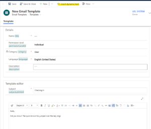 Dynamics 365: Personal Email Templates and Email Signatures get the ...