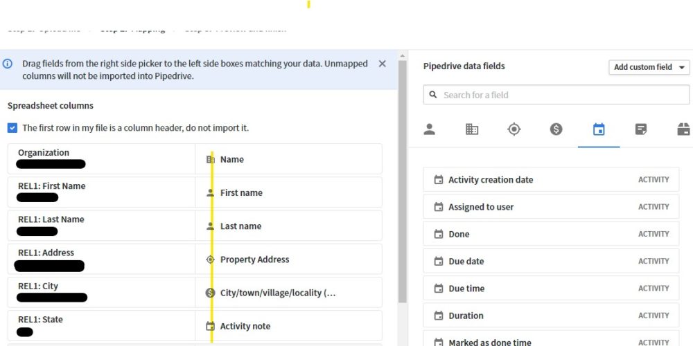 Pipedrive: Field Mapping During Imports - The Marks Group | Small ...