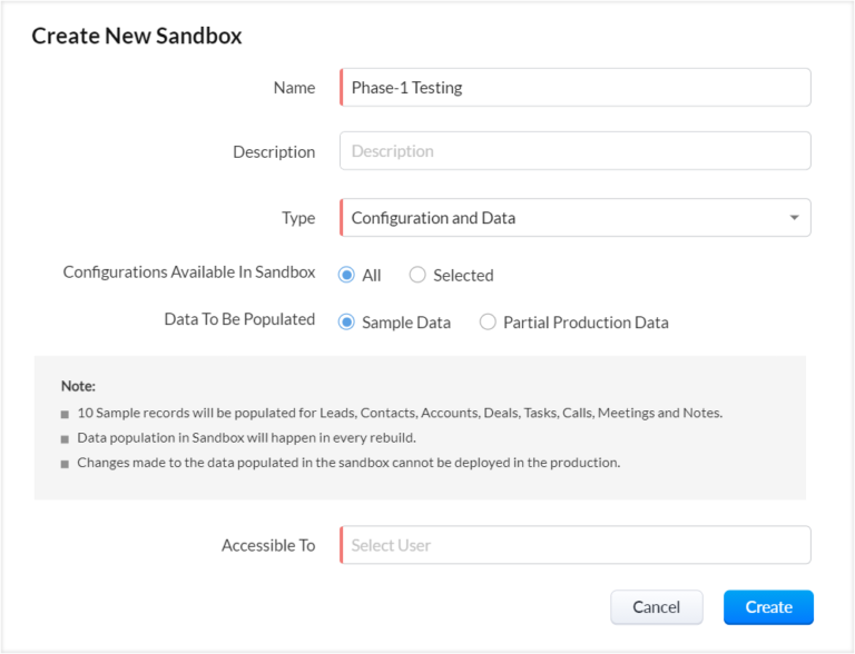 Zoho CRM Sandbox - Test Your Changes First! - The Marks Group | Small ...