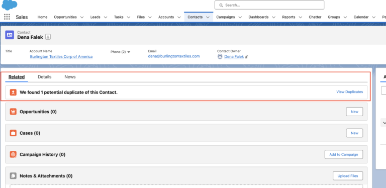 Using Salesforce Duplicate and Matching Rules - The Marks Group | Small ...